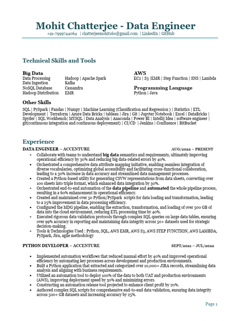 Mohit_Chatterjee | PDF | Apache Spark | Machine Learning