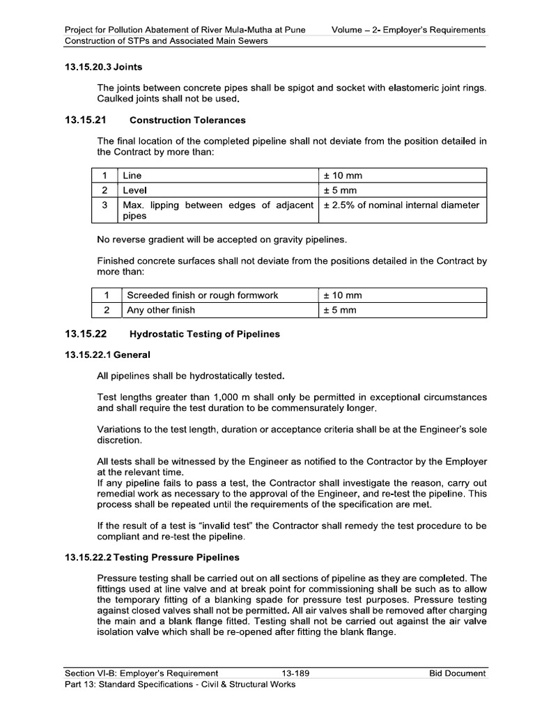 Construction Tolerances | PDF
