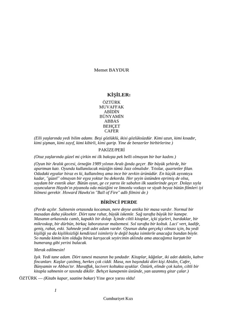 Memet Baydur - Cumhuriyet Kızı | PDF