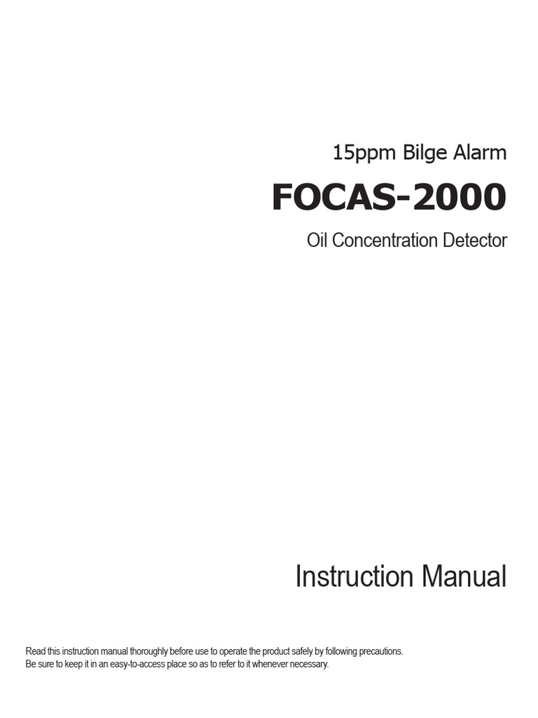 FOCAS-2000 Instruction-Manual Rev5 | PDF | Vacuum Tube | Power Supply