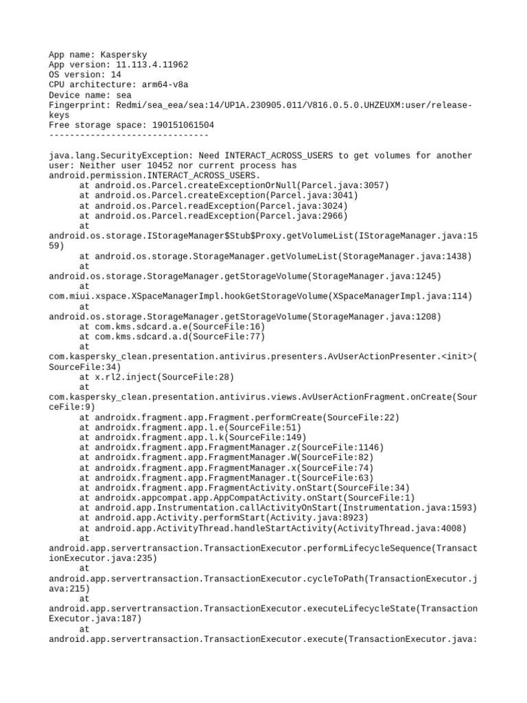 Stack Trace 2024.07.24 00-21-27.203 | PDF | Tablet Computer | Mobile Software