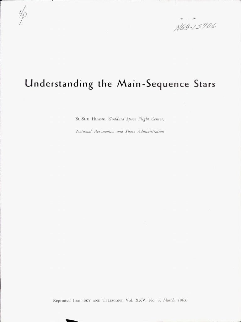 Understanding The Main-Se: Quence Stars | PDF | Stars | Astronomical ...