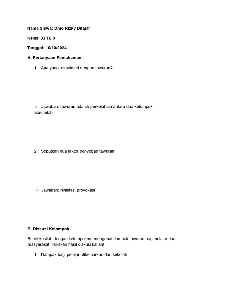 LKPD (Lembar Kerja Peserta Didik) | PDF LKPD (Lembar Kerja Peserta Didik) | PDF