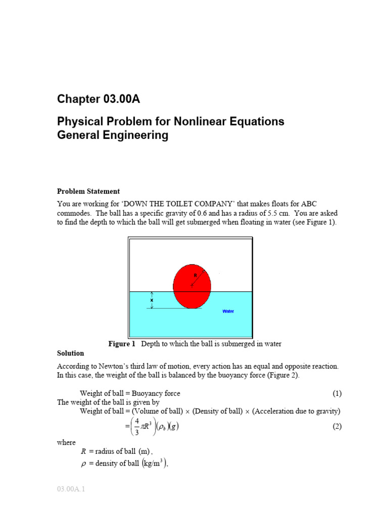 Mws Gen Nle Phy Problem | PDF | Buoyancy | Force