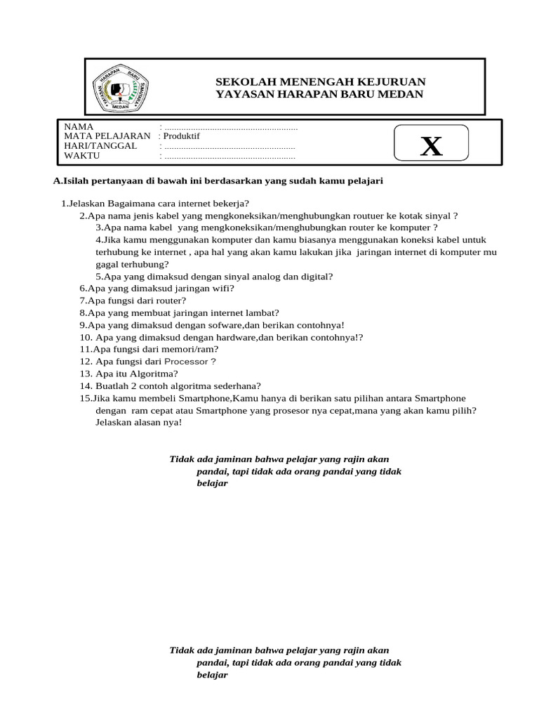 Produktif-US-X RPL | PDF