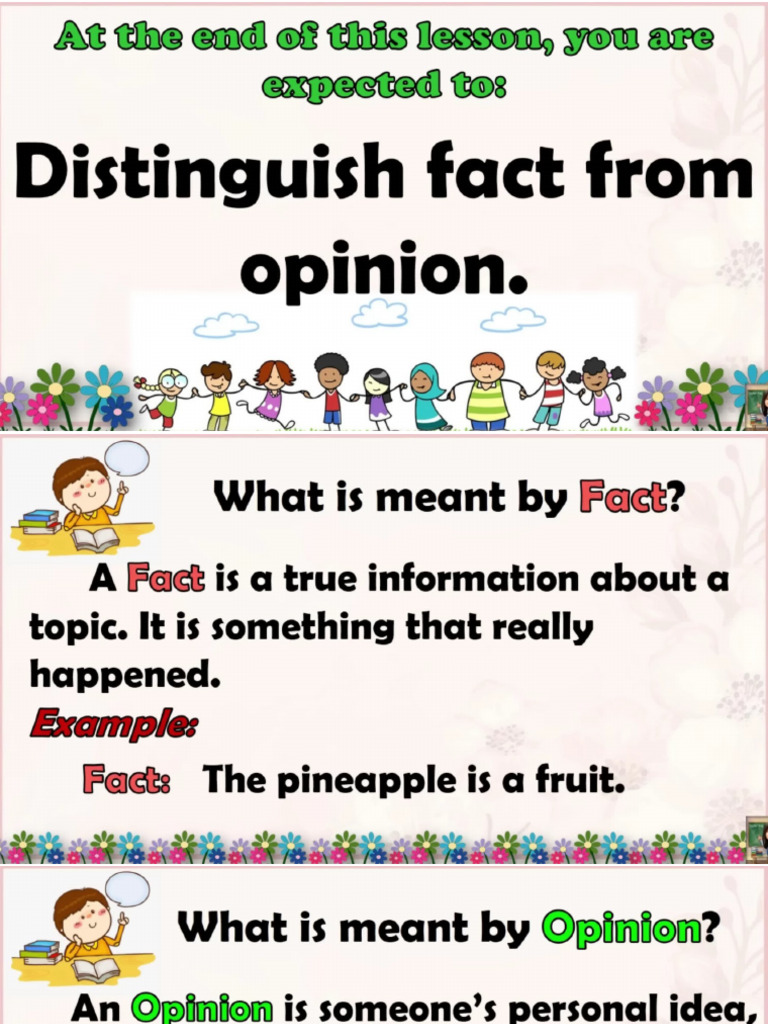 Fact or Opinion | PDF