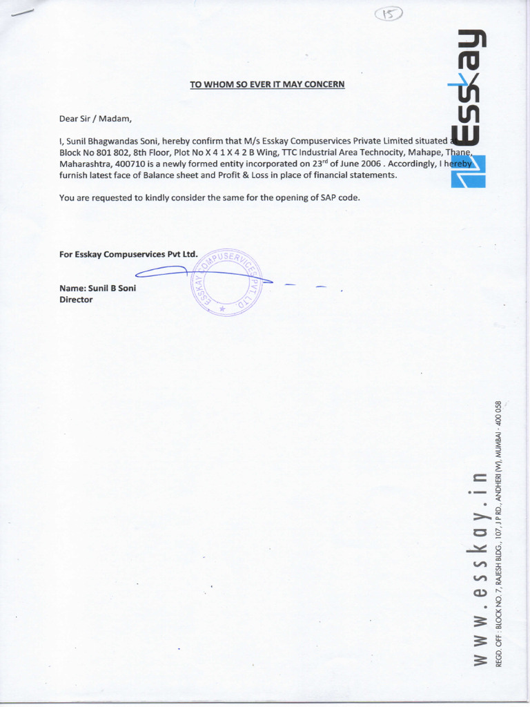 IT return letter | PDF