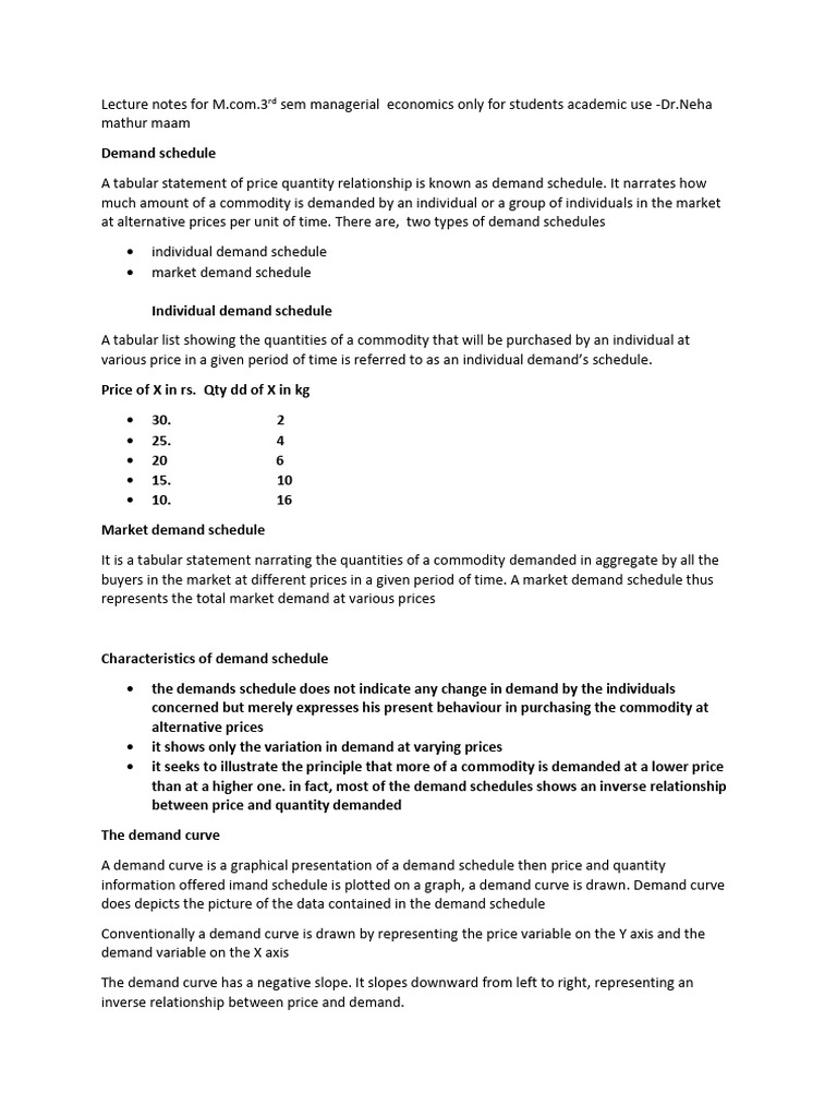 M.com_3rd__managerial_economics-_-DR.NEHA_MATHUR | PDF | Demand ...