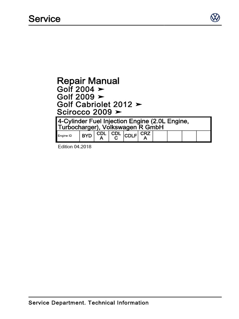BYD Engine Repair Manual 2.0L | PDF | Engine Technology | Vehicle Parts