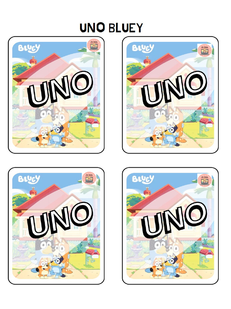 Juego UNO Bluey | PDF
