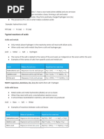 Study Notes Grade 11 Physical Science Acids and Bases | PDF | Acid | Ph