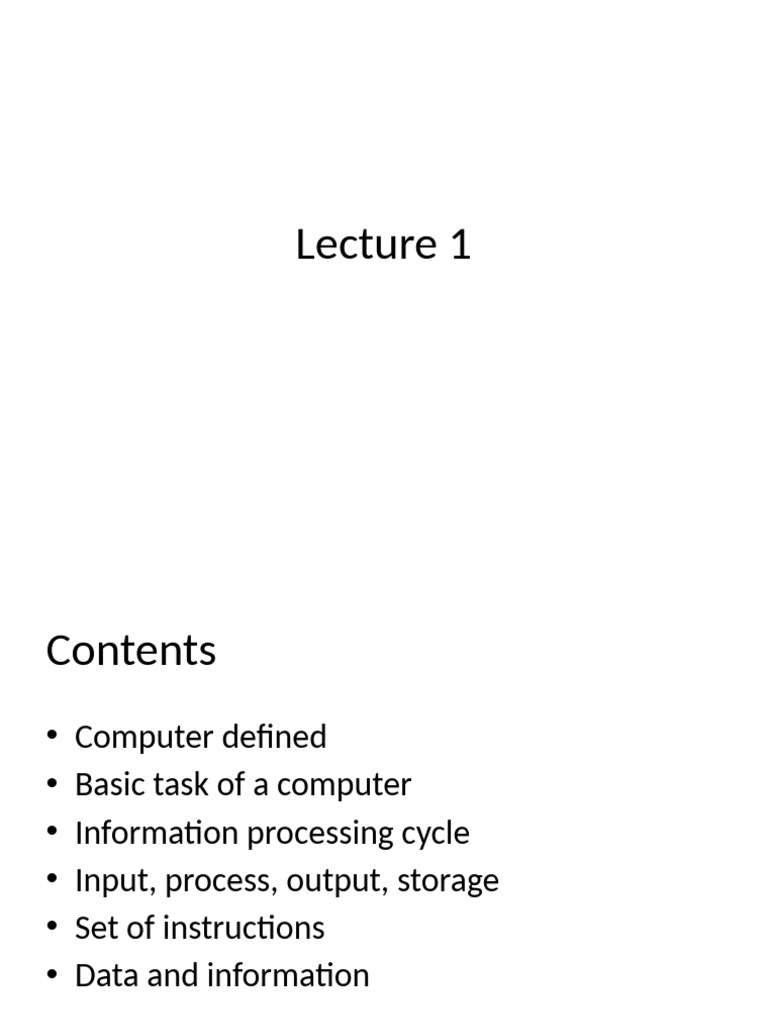 DTB Lecture 1 | PDF | Input/Output | Computer Data Storage DTB Lecture 1 | PDF | Input/Output | Computer Data Storage