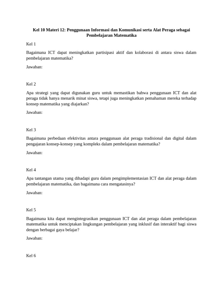 Kel 10 Materi 12 | PDF