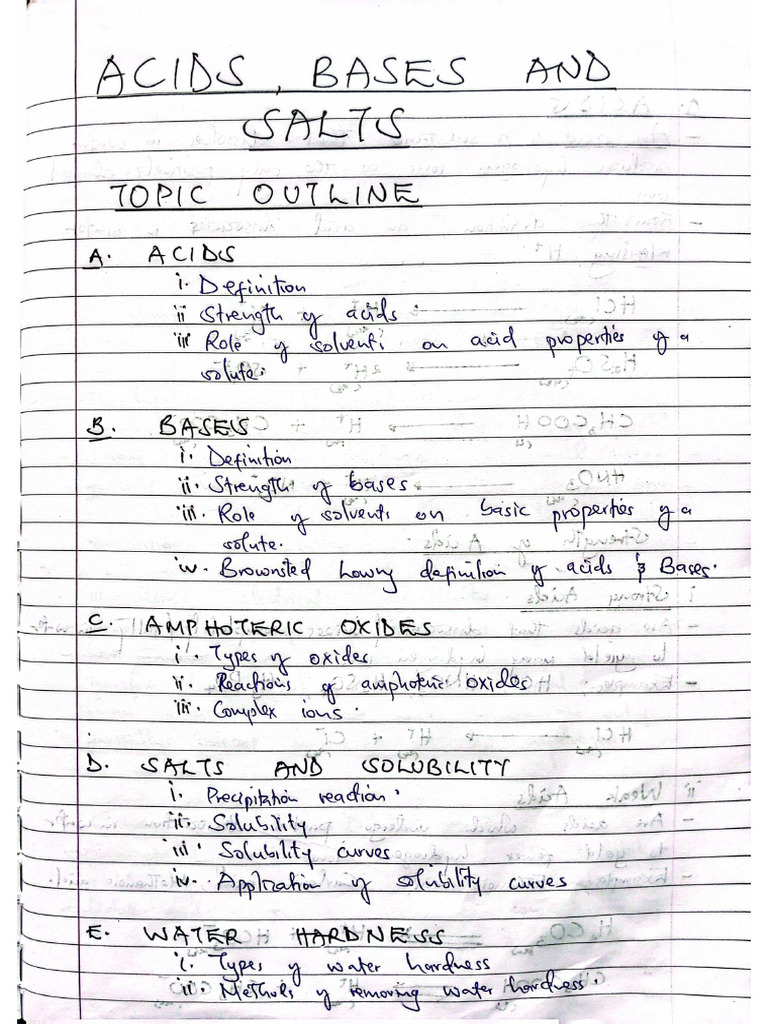Acids Bases and Salts | PDF