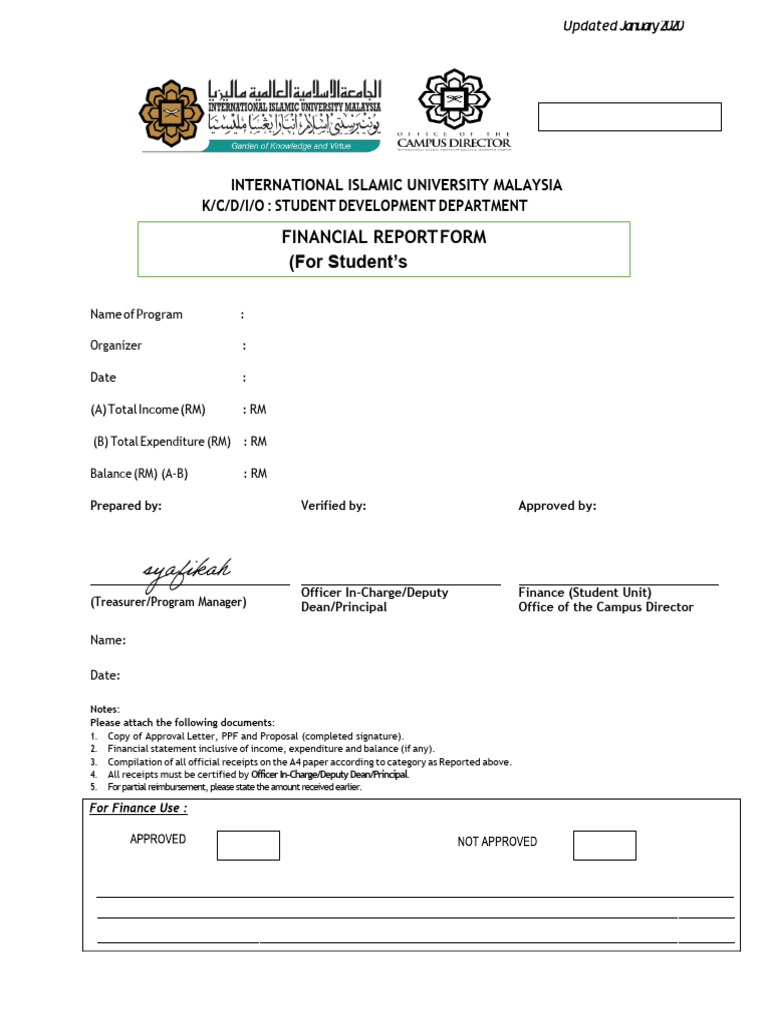 Financial Report Book Review | PDF | Receipt | Banks