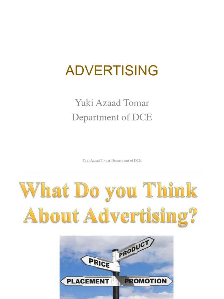 Advertising | PDF