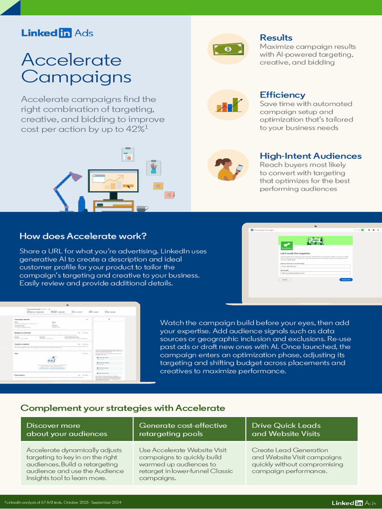 Maximize Results With LinkedIn's AI-powered Campaigns, Accelerate | PDF
