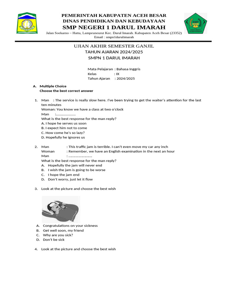 Ujian Akhir Semester Ganjil Kelas Ix 2024-2025 | PDF | Milk | Foods