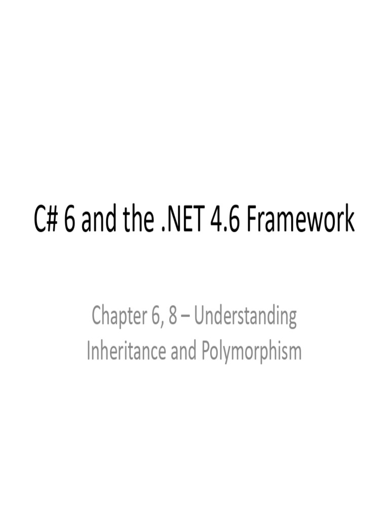 Lecture 05, 06 - Inheritance & Polymorphism | PDF | Inheritance (Object ... Lecture 05, 06 - Inheritance & Polymorphism | PDF | Inheritance (Object ...
