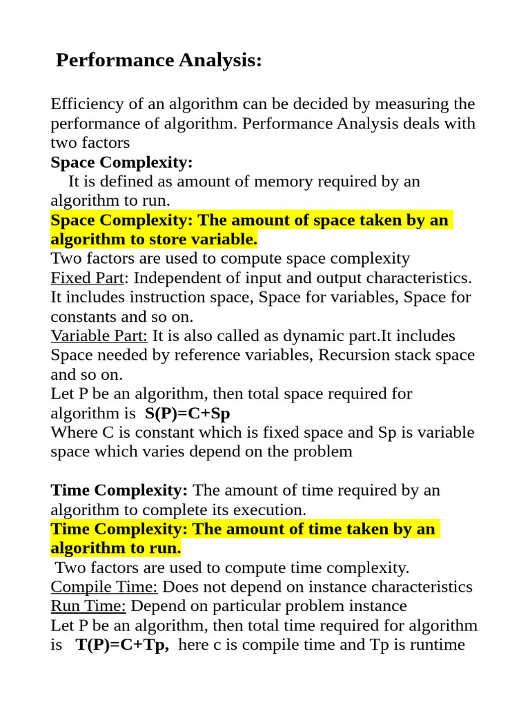 Time complexity | PDF