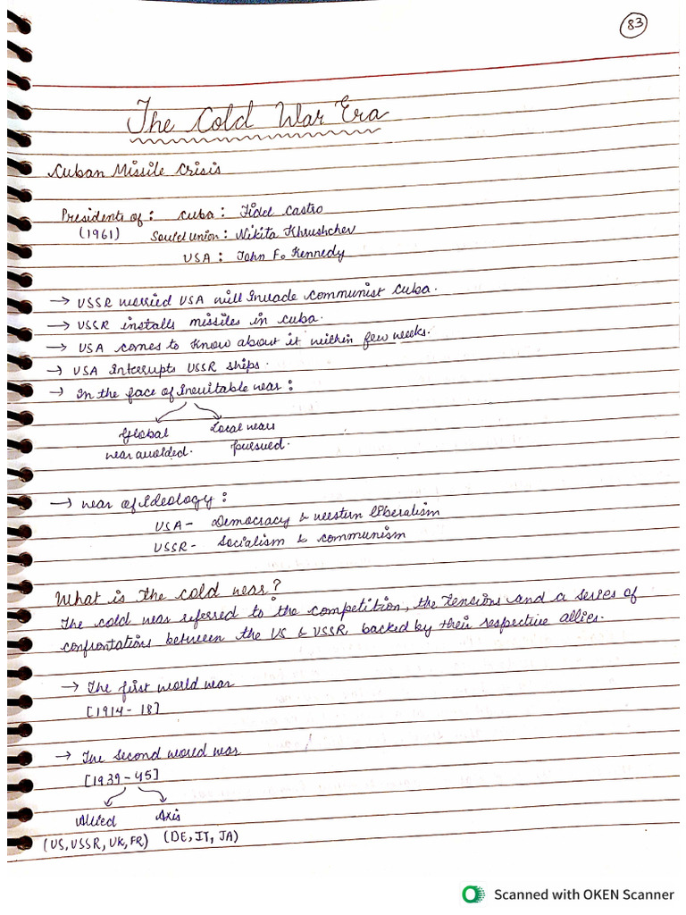 (Political Science) The Cold War Era Notes | PDF