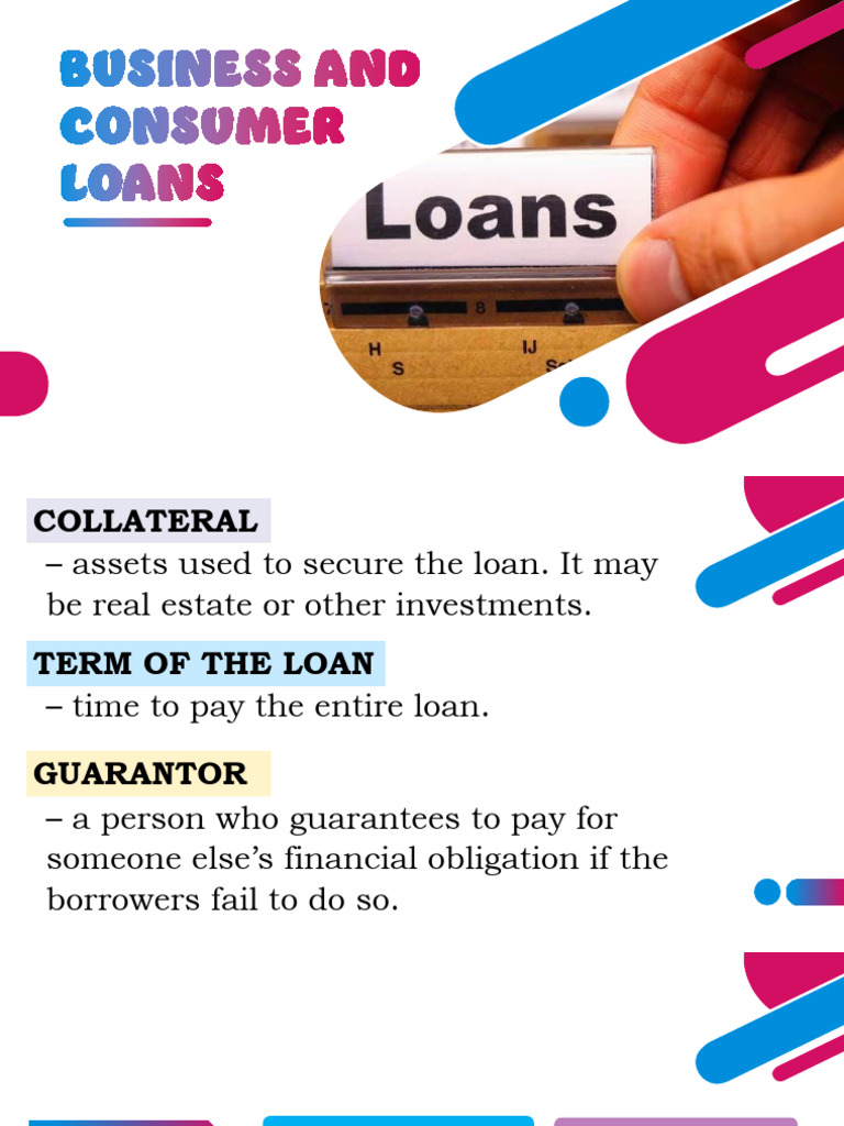 Business Vs Consumer Loans Explained Pdf Loans Finance Money
