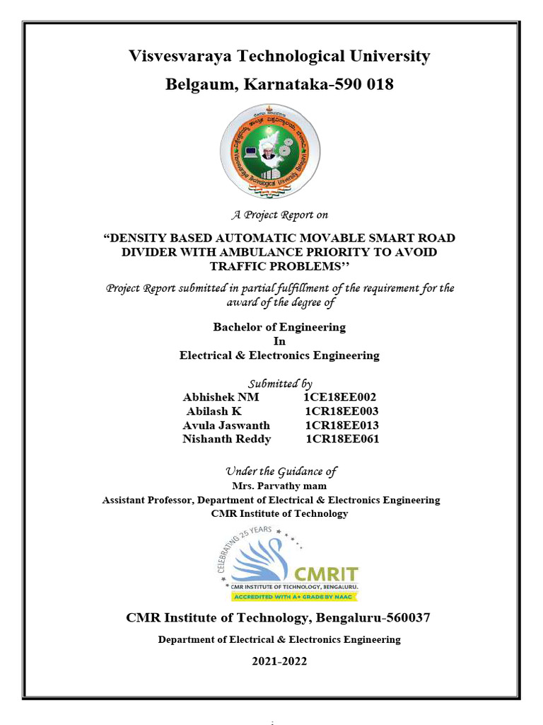 Final Year Project Report | PDF | Arduino | Traffic