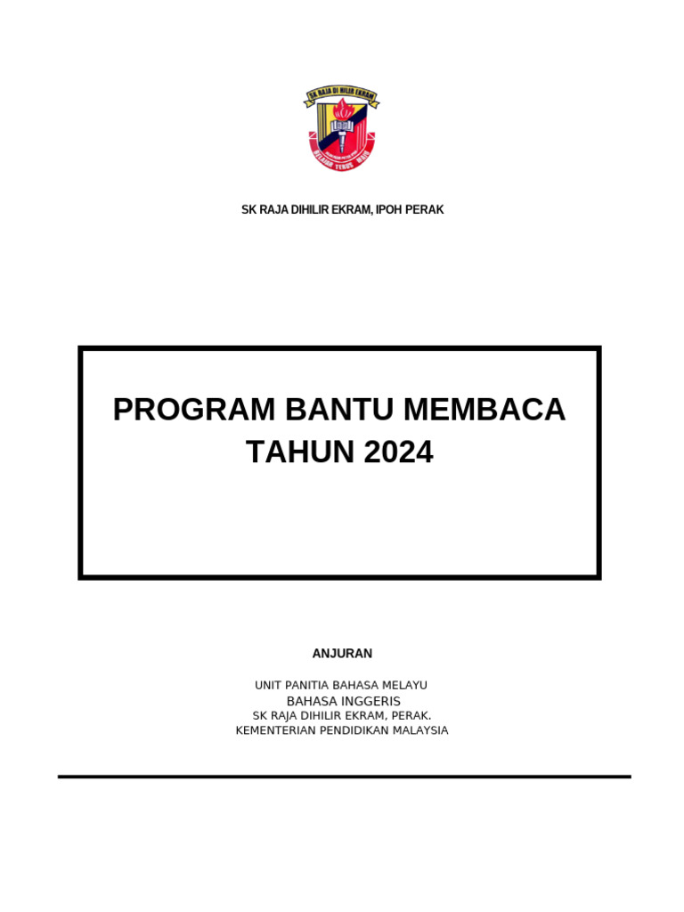 Kertas Kerja Bantu Baca 2024 | PDF