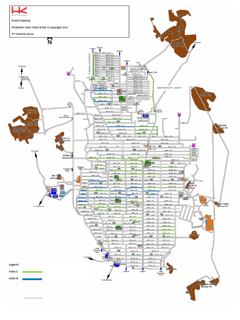 Mapping Lokasi Jalan Kelas B Dan C | PDF