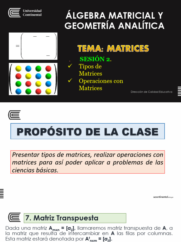 Operaciones Con Matrices | PDF | Matriz (Matemáticas) | Teoría de la matriz