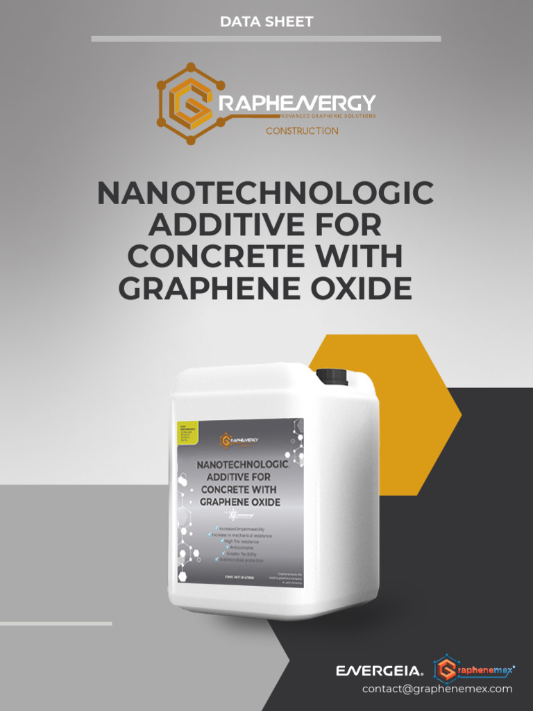 Concrete Additive Graphenemex Technical Datasheet | PDF | Concrete | Graphene