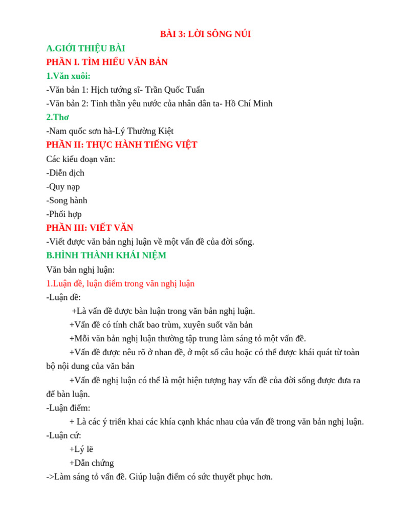 3-BÀI 3-KN8-ĐỀ THI-LỜI SÔNG NÚI | PDF