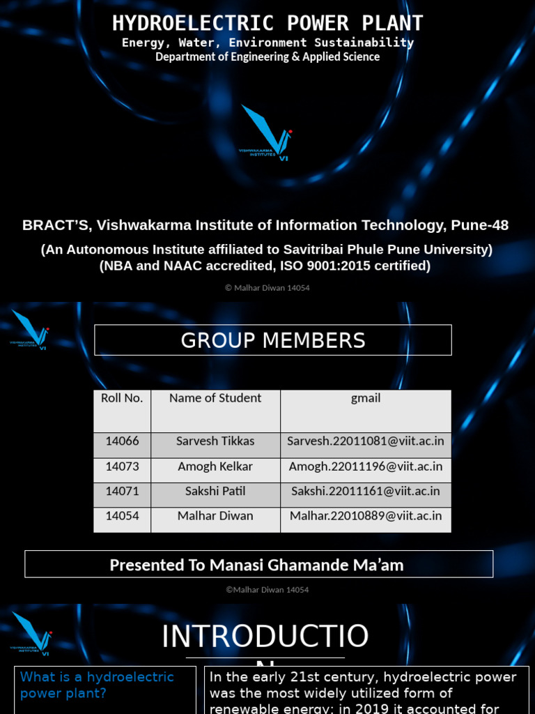 Hydroelectric Powerplant | PDF | Hydroelectricity | Power Station
