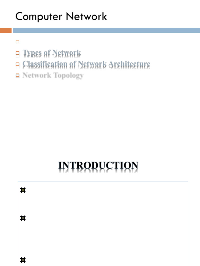 Computer Netwrok (Type&Topology) | PDF | Network Topology | Computer Network