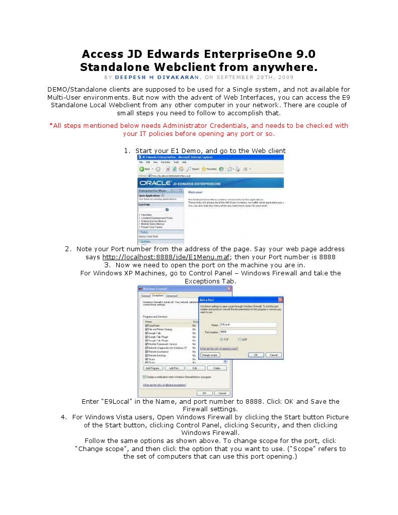 How To Access JDE Web Client From Any Machine | PDF | Daylight Saving ...