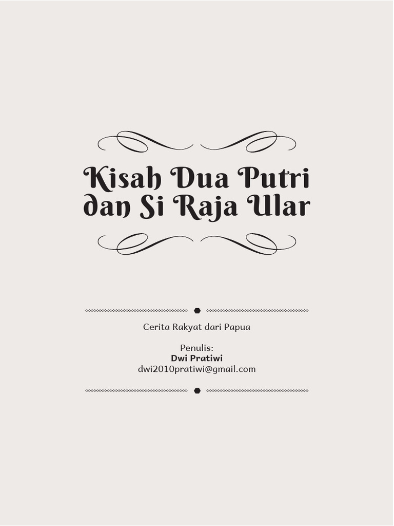 1129-SD-Kisah Dua Putri Dan Si Raja Ular-Sj-Fiks Organized | PDF