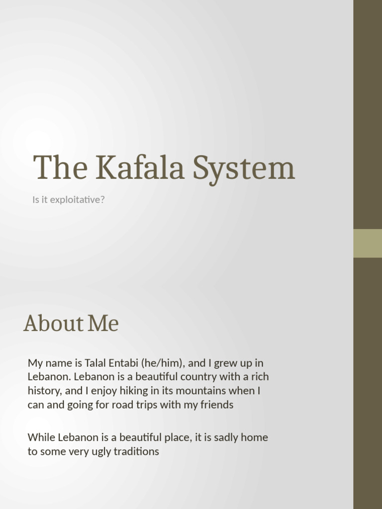 The Kafala System edited | PDF | Migrant Worker | Labor Rights