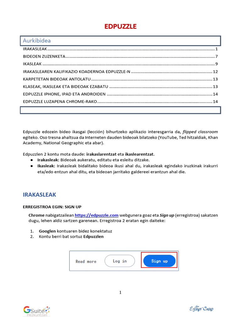 Edpuzzle Tutoriala | PDF