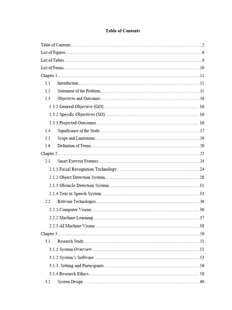Table of Contents, Lists | PDF | Computer Vision | Root Mean Square ...