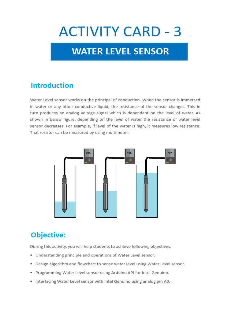Activity_Card_3-Water_Level_Sensor | PDF | Arduino | Manufactured Goods
