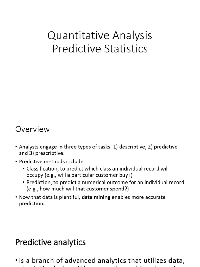 Predictive-Analytics (1) | PDF | Dependent And Independent Variables | Linear Regression