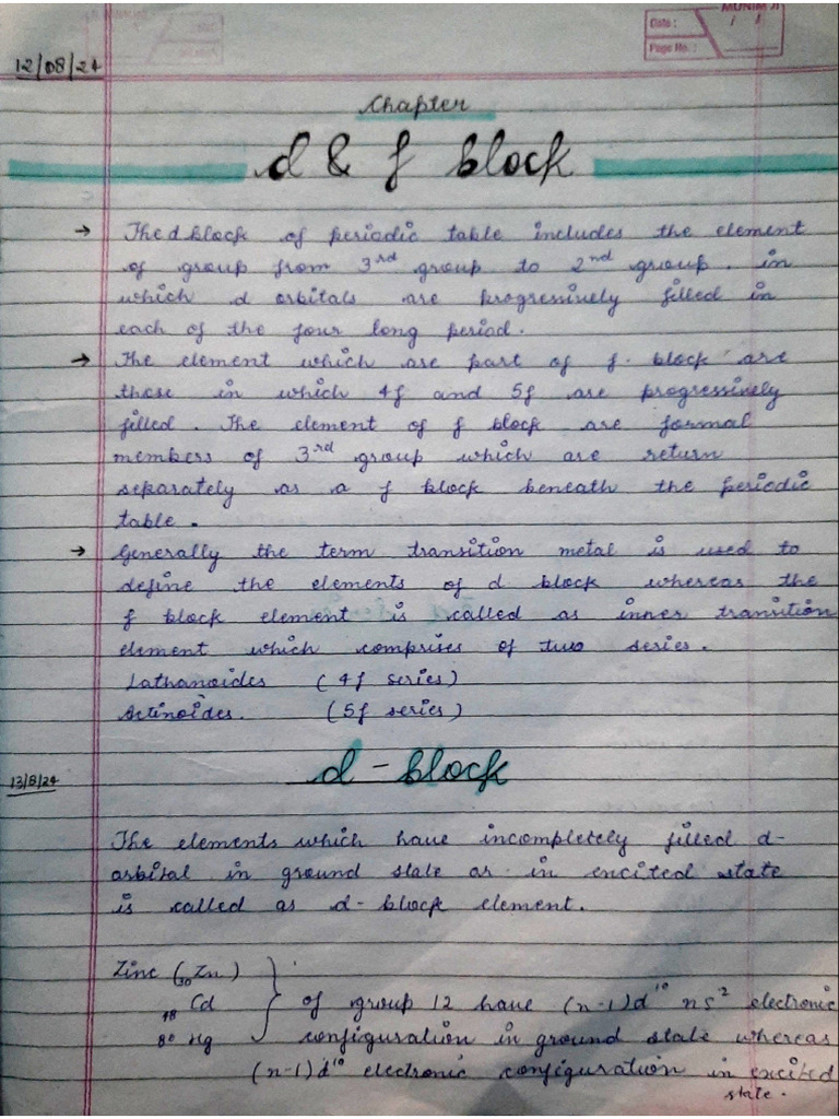 D & F Block | PDF