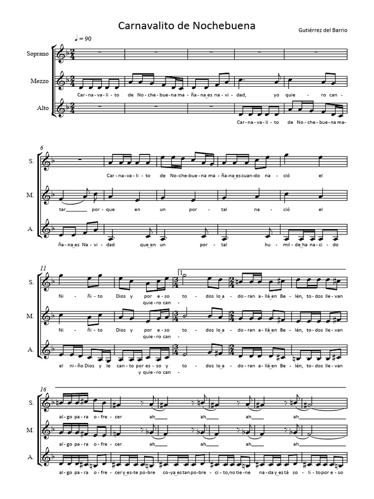 Carnavalito de Nochebuena: Letra | PDF