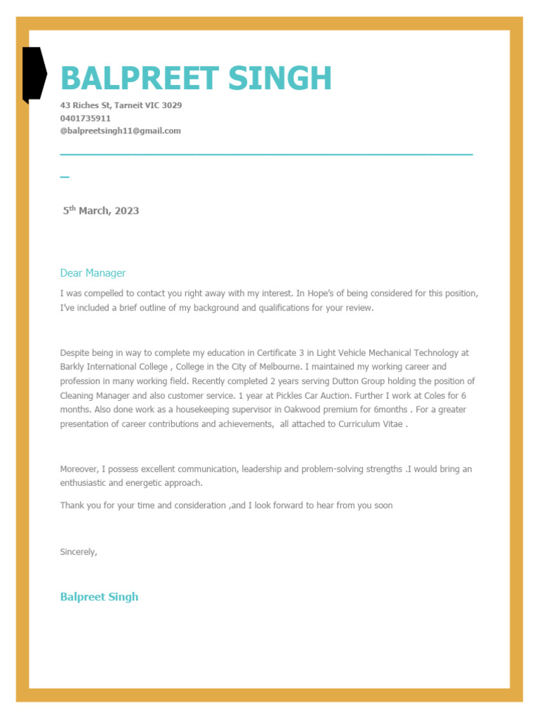 Balpreet Singh CV | PDF