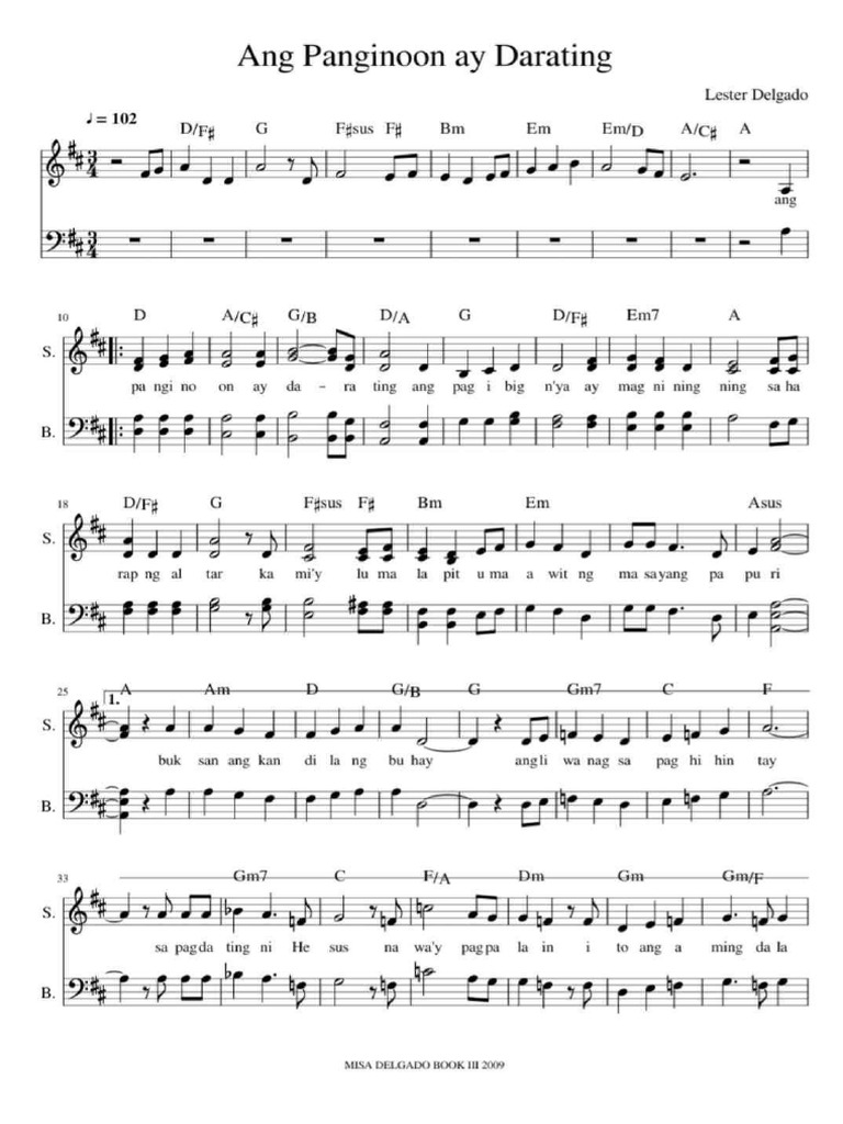 Ang Panginoon Ay Darating - Lester Delgado - Pambungad | PDF