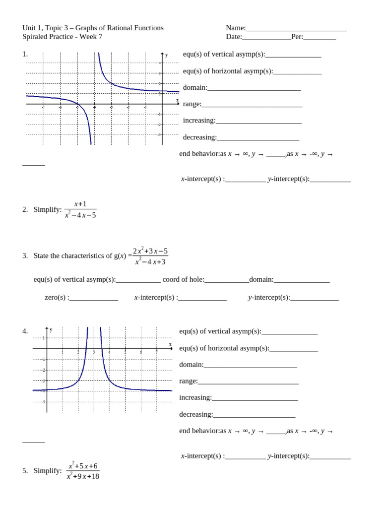 Spiraled Practice - Week 7 | PDF | Mathematical Relations | Mathematical Analysis