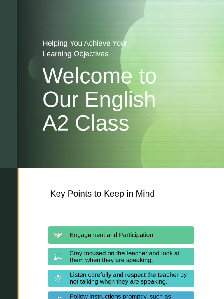 ESL A2 Class Presentation | PDF