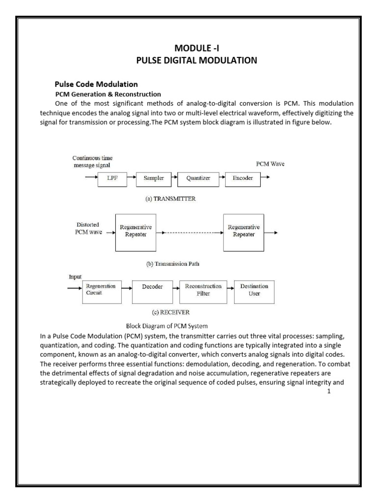 Digital Communications - Module 1 | PDF | Data Compression | Signal To ...