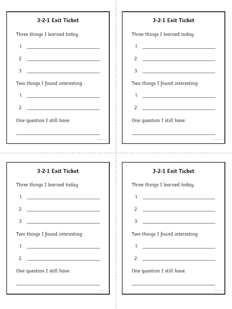 3 2 1 Exit Ticket Template For 6th 8th Grade Us e 1693544693untitled ...