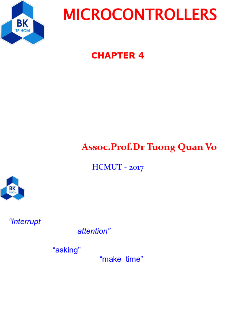 Chapter 4 - Interrupt Module | PDF | Microcontroller | Computer Architecture